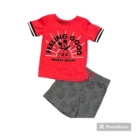 Disney | Matching Sets | Disney Mickey Mouse Shorts Outfit | Poshmark